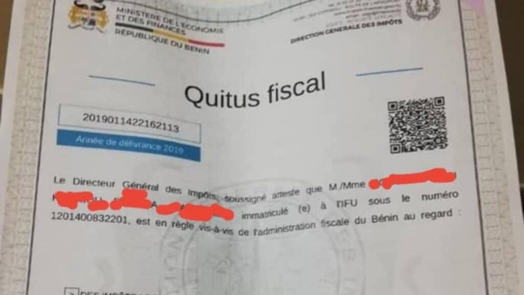 Quitus fiscal: la DGI accède à une requête du parti Les Démocrates ...